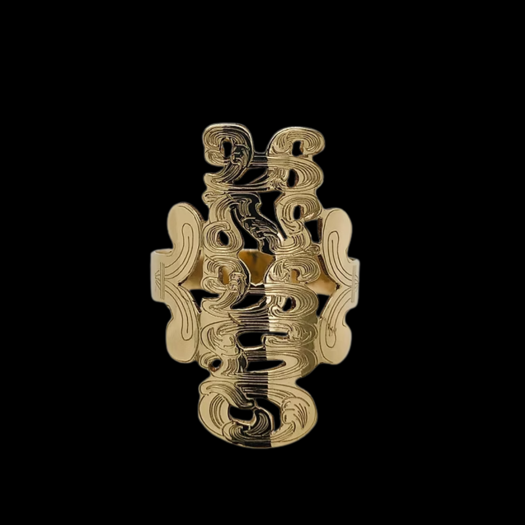 1 INCH 3 INITIAL DROP RING – MR Goldman USA